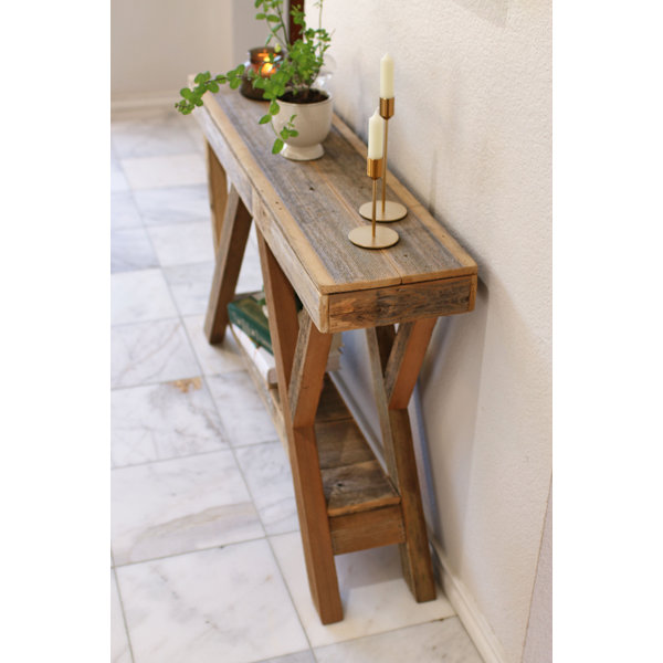 Millwood Pines Chislett Solid Wood Console Table | Wayfair